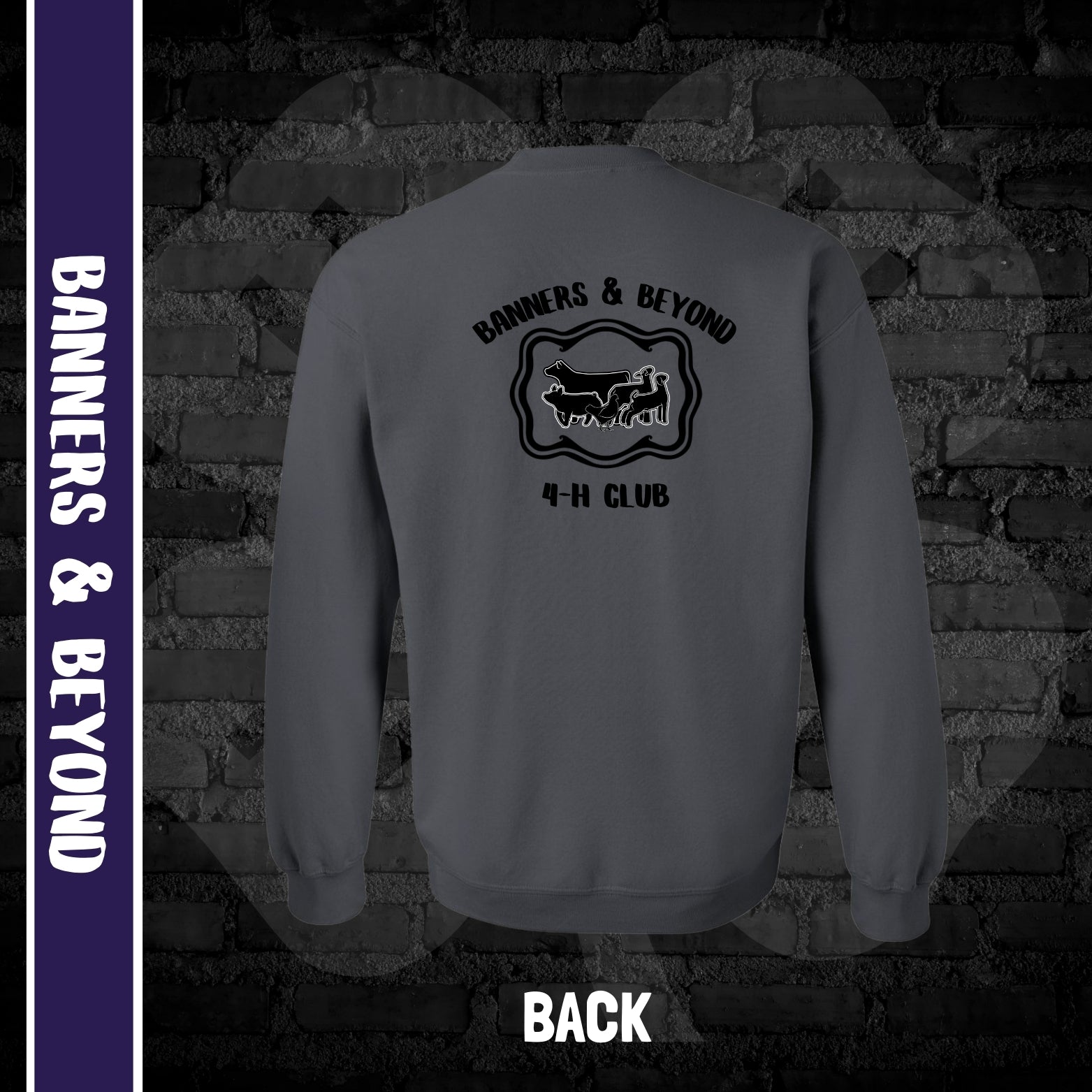 Club Crewneck - FRONT & BACK – The Rural Roads Company